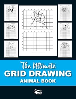 Amazon.com: The Ultimate Grid Animal Drawing Book: Over 40 Different ...