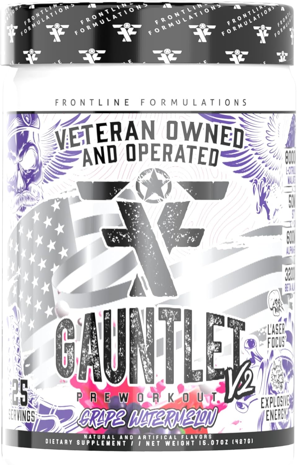 Amazon.com: FRONTLINE FORMULATIONS Gauntlet Pre-Workout Powder ...