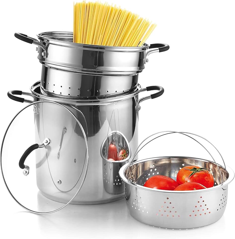Amazon.co.uk: Pasta Pots - Pasta Pots / Pots & Pans: Home & Kitchen