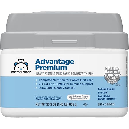 Amazon.com: Amazon Brand - Mama Bear Advantage Baby Formula Powder with ...