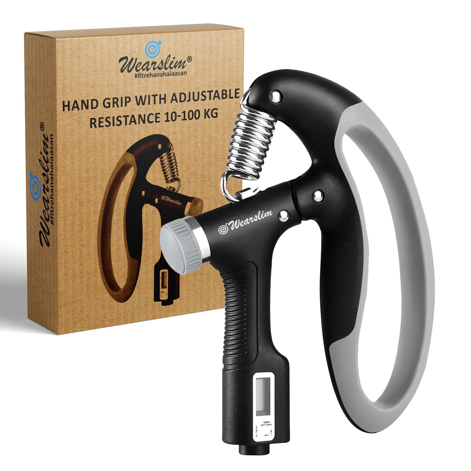 Buy Wearslim Adjustable Hand Grip Strengthener With Resistance (10KG ...