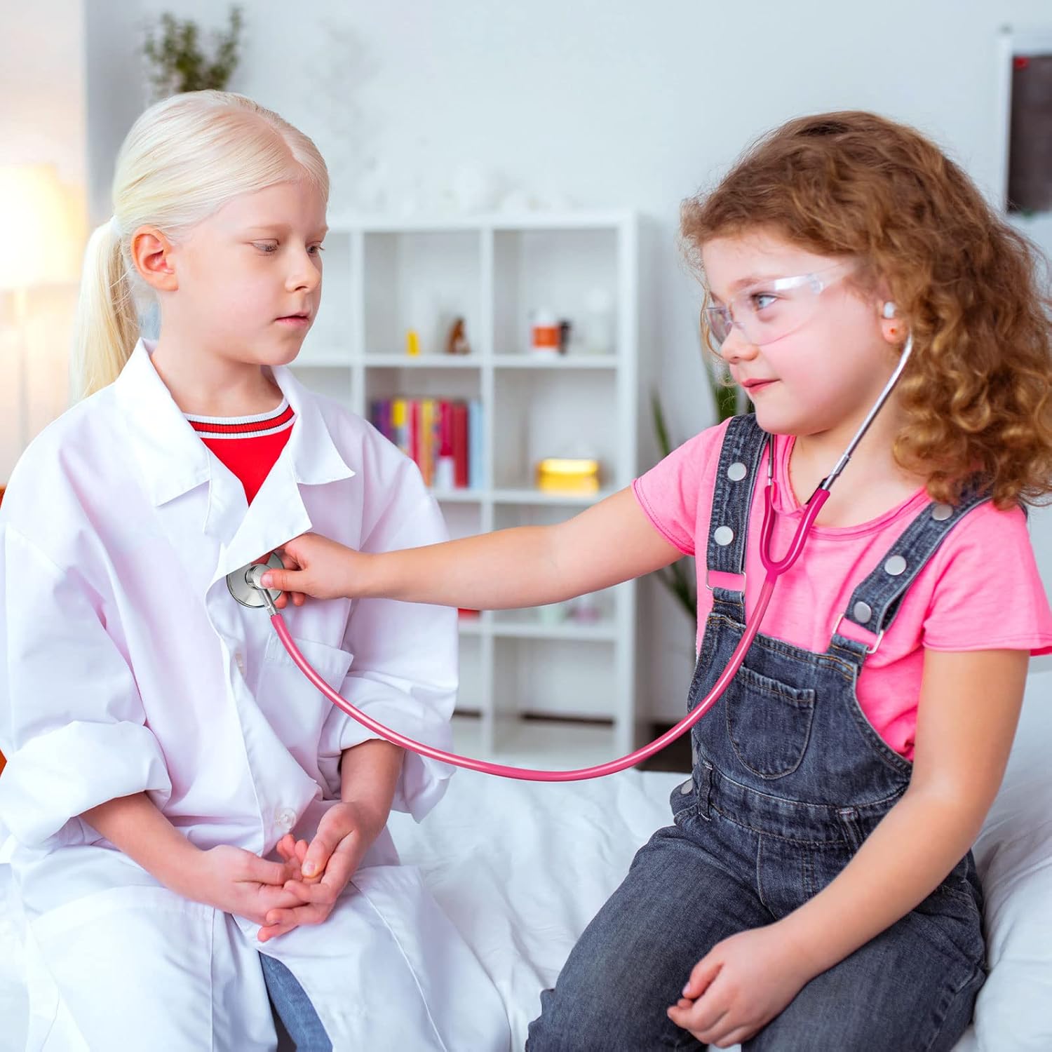 2 Pieces Kids Stethoscope Toy, Nursing Working Stethoscope for Children ...