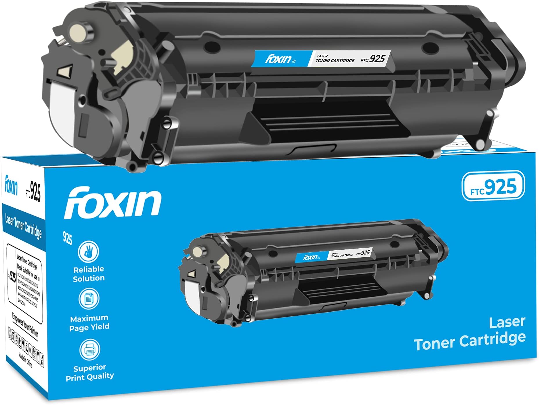 Print Star Canon 925 Single Colour Black Toner Cartridge Replacement of ...