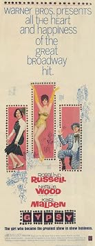 Amazon.com: Gypsy Movie Poster (14 x 36 Inches - 36cm x 92cm) (1962 ...