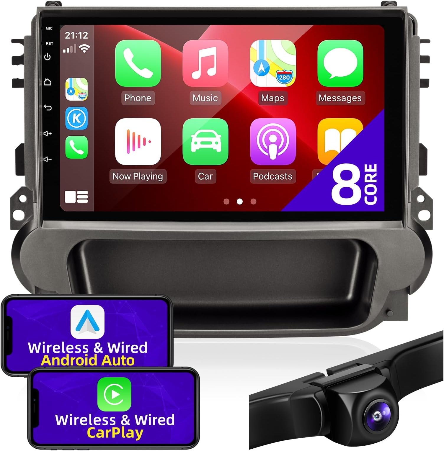 Amazon.com: CGOGC for Chevrolet Chevy Malibu 2013-2016 Radio Upgrade ...