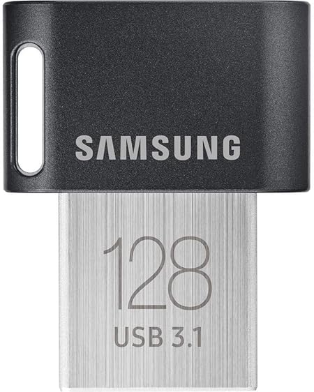 Amazon.com: SAMSUNG FIT Plus 3.1 USB Flash Drive, 128GB, 400MB/s, Plug ...