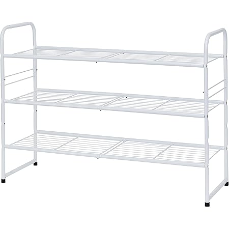Amazon.com: Simple Trending 3-Tier Stackable Shoe Rack, Expandable ...