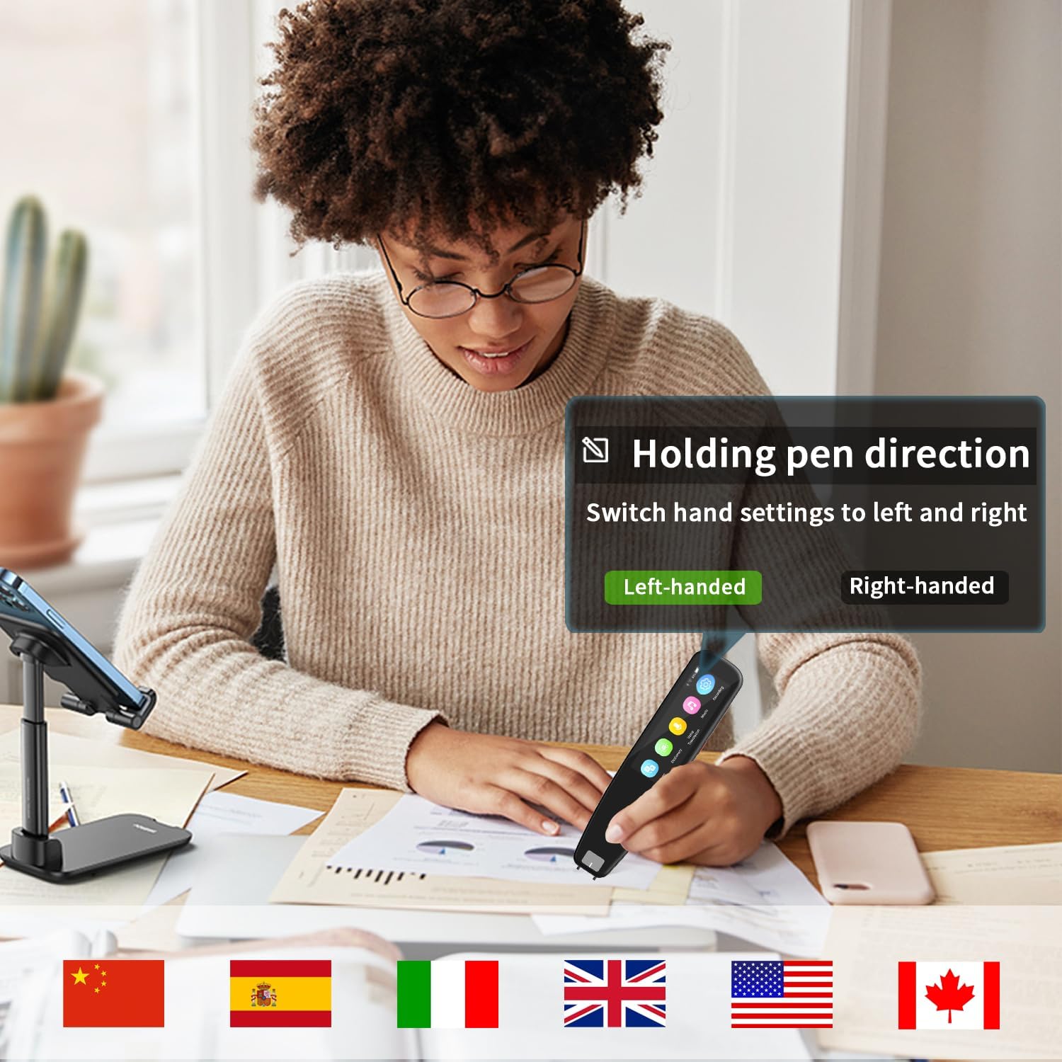 Language Translator Device, DOSMONO OCR Reading Pen, Dyslexia Reading ...