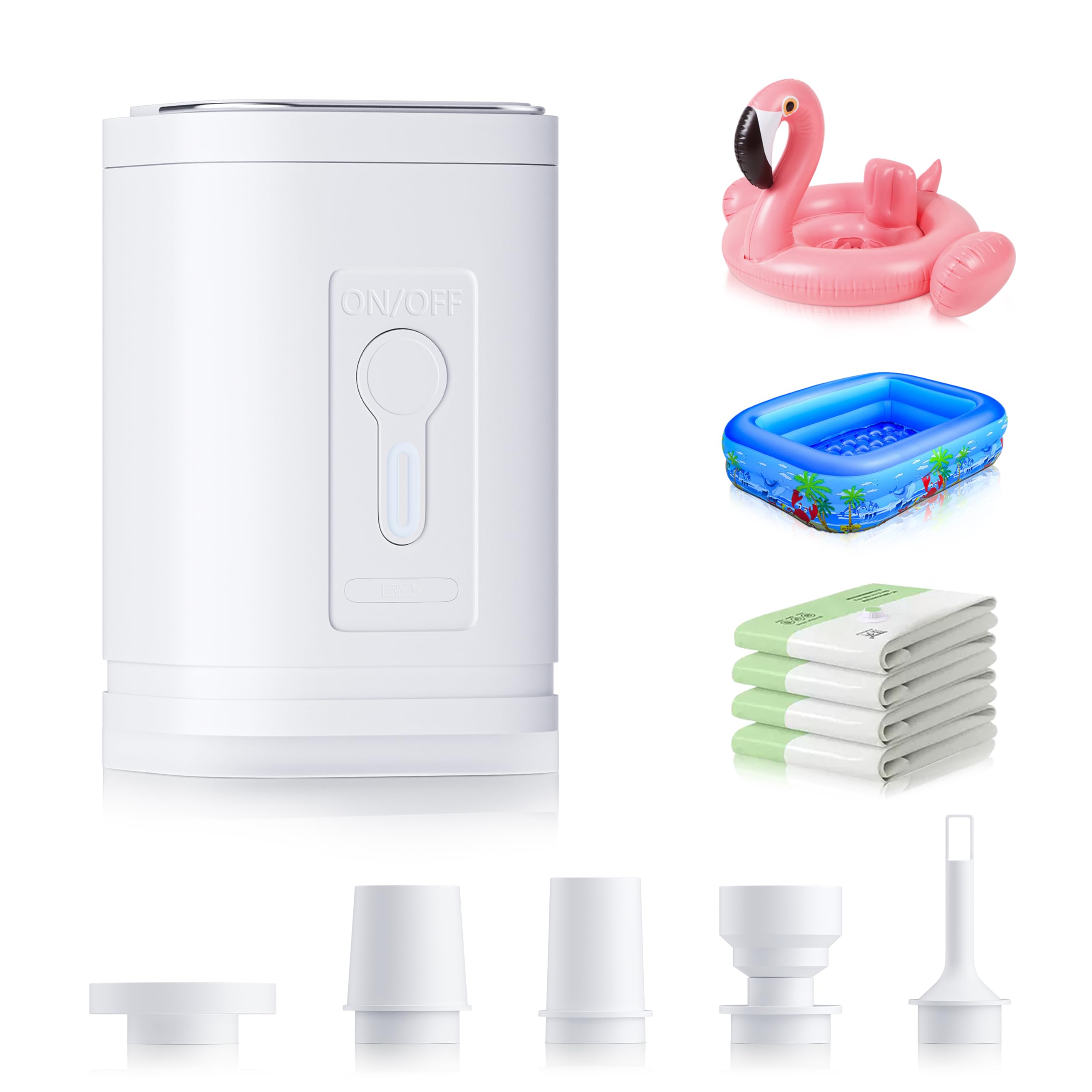 Amazon.com: Simple Deluxe Mini Air Pump for Inflatables Portable ...