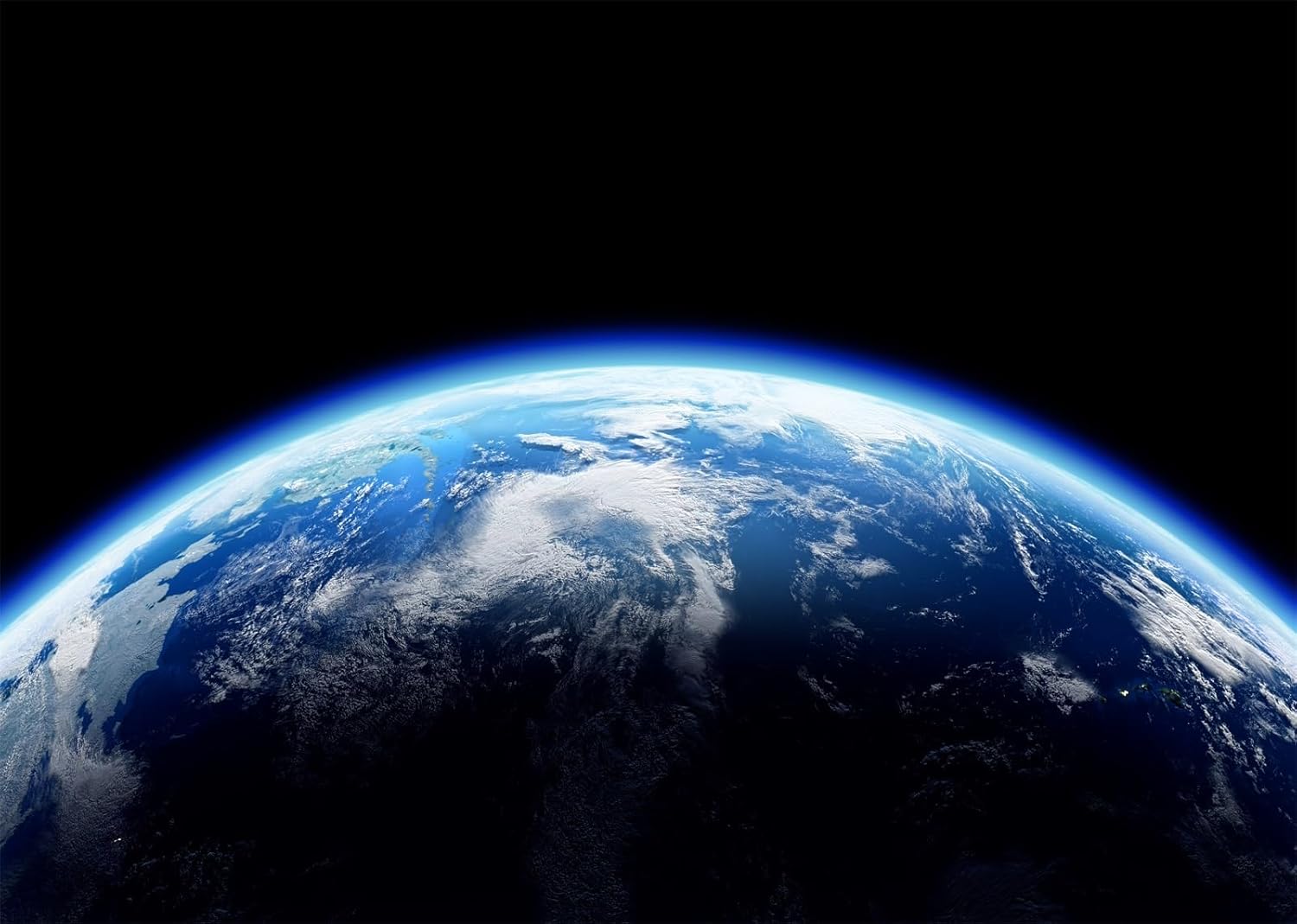 Amazon.com : Loccor 5x3ft Fabric Planet Earth Backdrop Blue Earth Seen ...