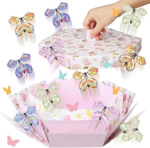 Amazon.com: Auidy_6TXD Butterfly Explosion Gift Box, Flying Butterfly ...