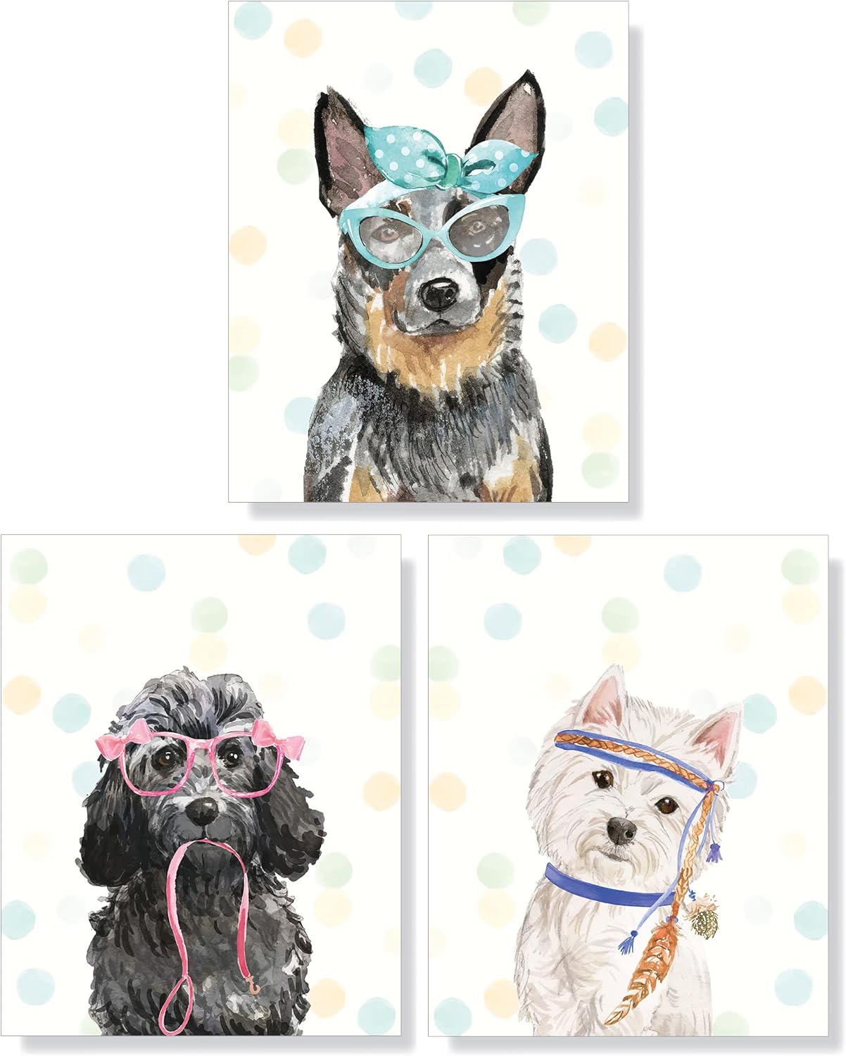 Amazon.com: Wall Art Wall Décor Dog Prints Posters for Room Aesthetic ...