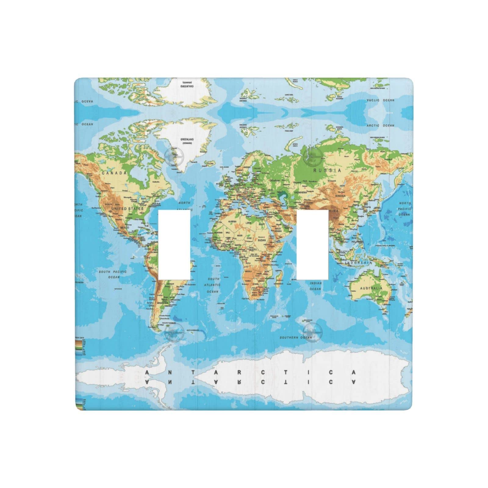 Switch Plates With World Map WallPops Large Peel & Stick World Map