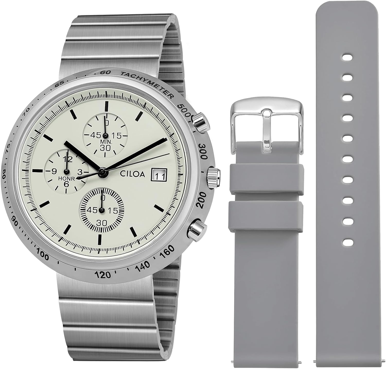 Amazon.com: CILOA Mens Watches Multifunction Waterproof Stainless Steel ...