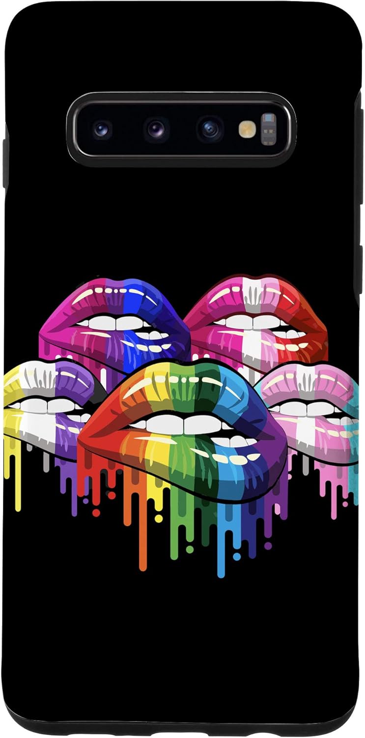 Amazon.com: Galaxy S10 Cute Transsexual Pride Gift Transgender Lips ...