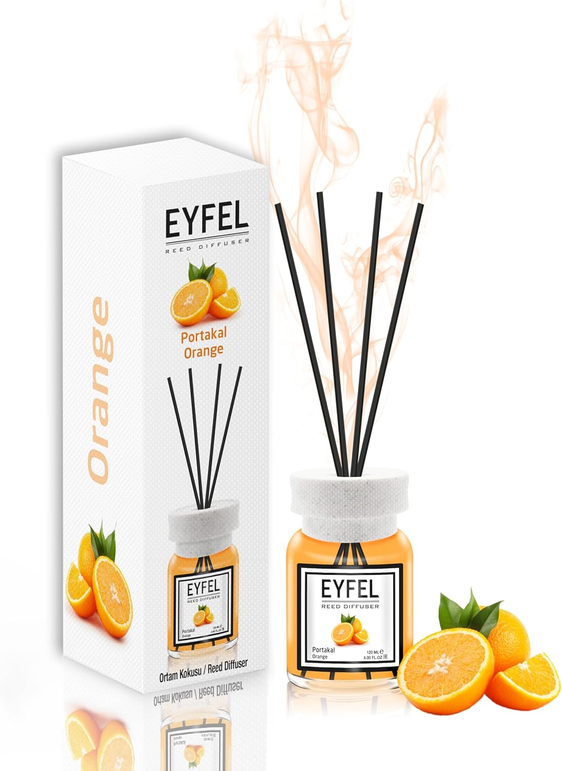 Amazon.com: EYFEL Orange Reed Diffuser Set - 4.05 fl oz Oil Diffuser ...