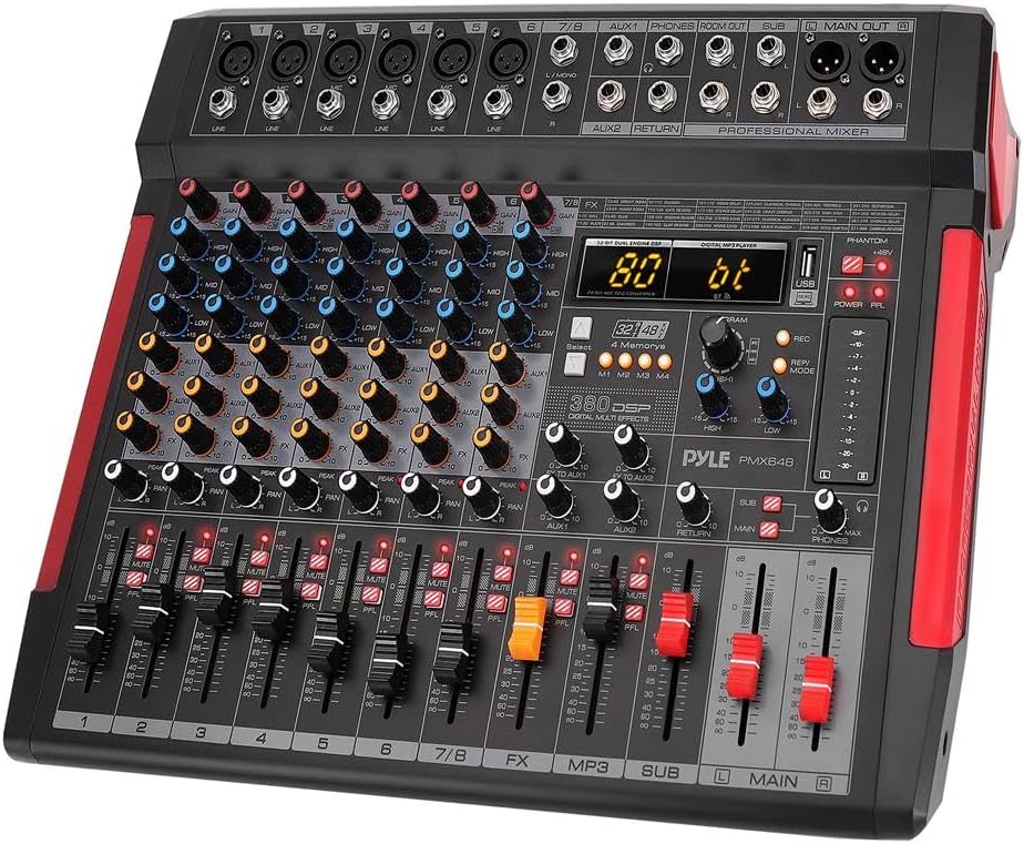 Brandclub - Pyle Professional DJ Audio Mixer Controller - 8Channel DJ ...