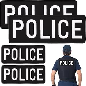 Amazon.com: Embroidered Police Patches Hook and Loop for Officer Guard ...
