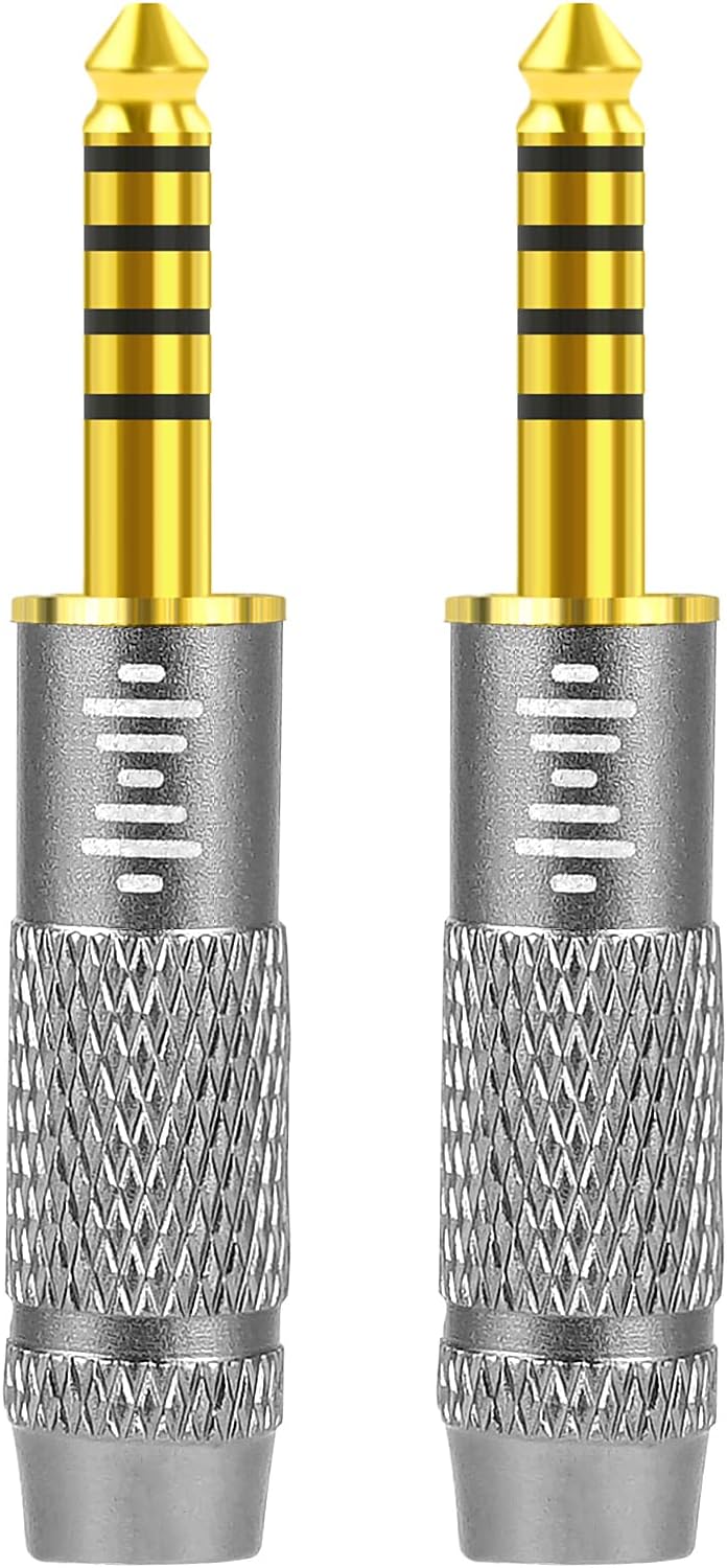Geekria 4.4mm Balanced Male to 3.5mm Balanced Female Adapter, Silver ...