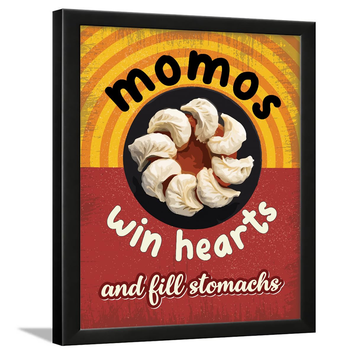 Chaka Chaundh - Restaurant quotes wall frames - Momos Poster for ...