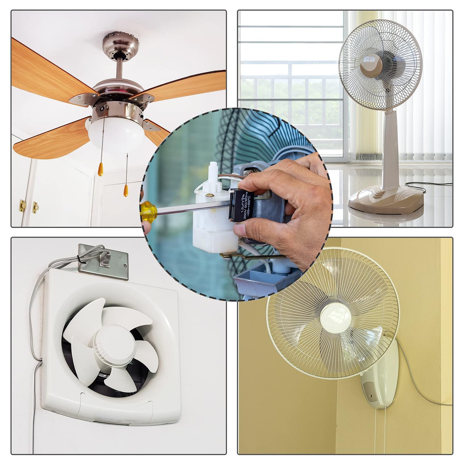 Snapklik.com : BOXONLY CBB61 25uF Ceiling Fan Capacitor 250V AC 40/85 ...