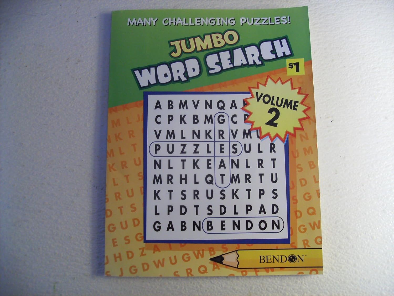 Amazon.com: Bendon Jumbo Word Search Volume 2 : Toys & Games