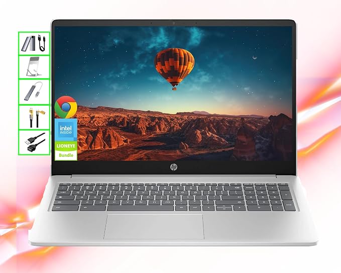 Amazon.com: HP Chromebook 15 Inch HD Laptop 8GB RAM 192GB Storage Intel ...