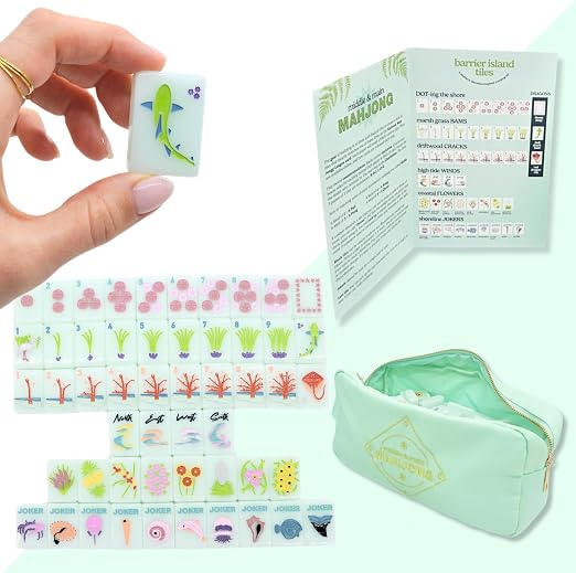 Amazon.com: American Mahjong Set, Ocean Coastal Barrier Island Tiles ...
