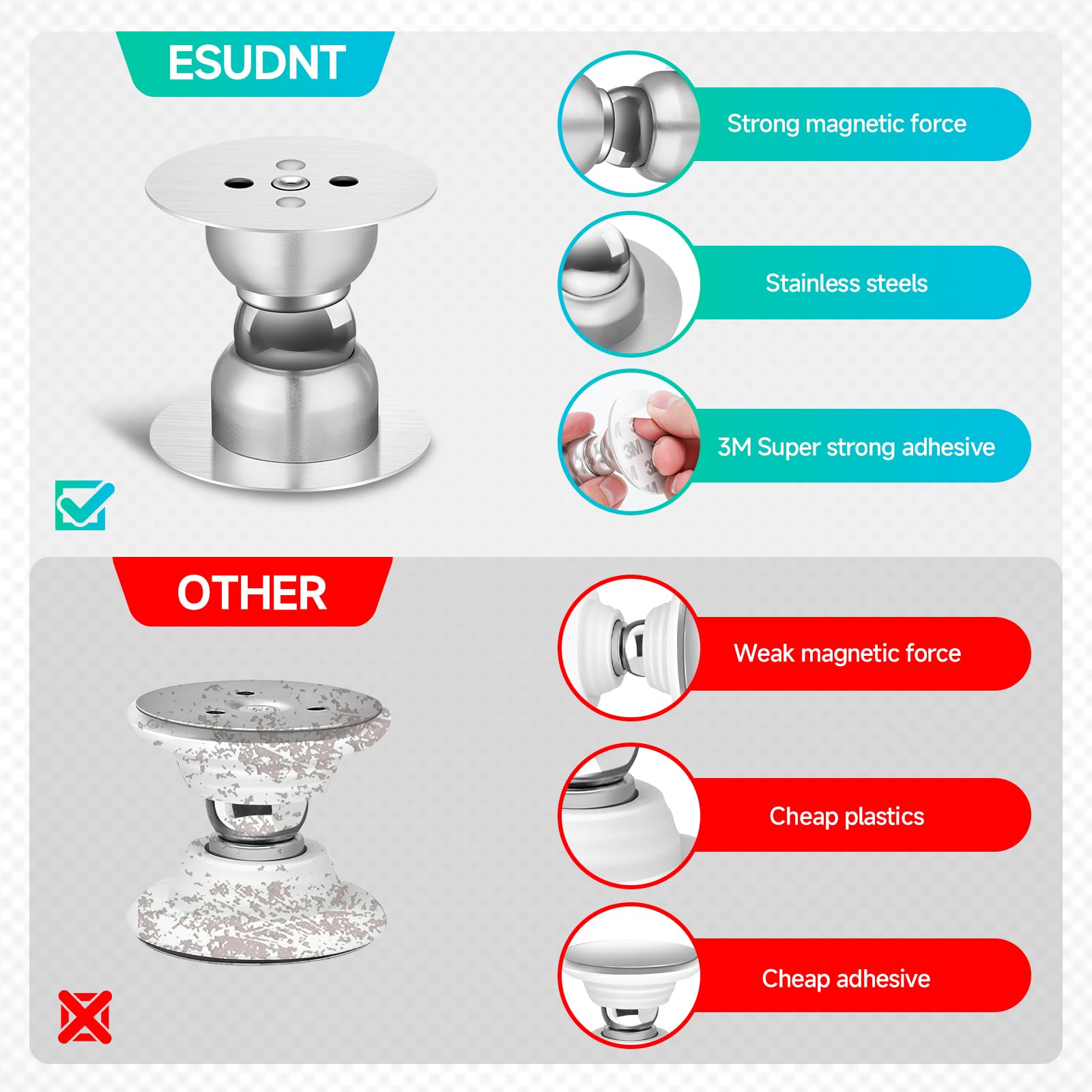 Snapklik.com : ESUDNT Magnetic RV Door Holder 4 Pcs Heavy Duty ...