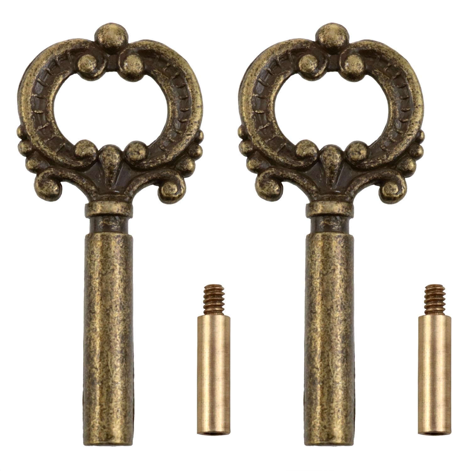 Lovelysp Lamp Socket Metal Key Switch Knobs with 1/2" Extensions Lamp ...