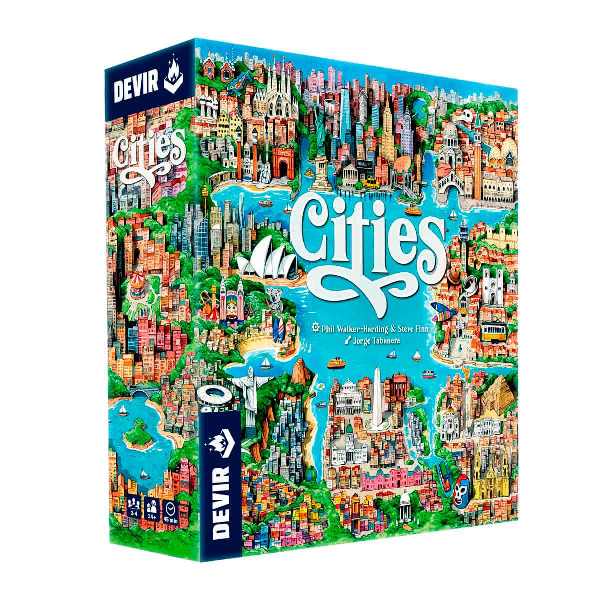 Amazon.com: Cities by Devir, Strategy Board Game, for 2 to 4 Players and Ages 10+ : Toys & Games