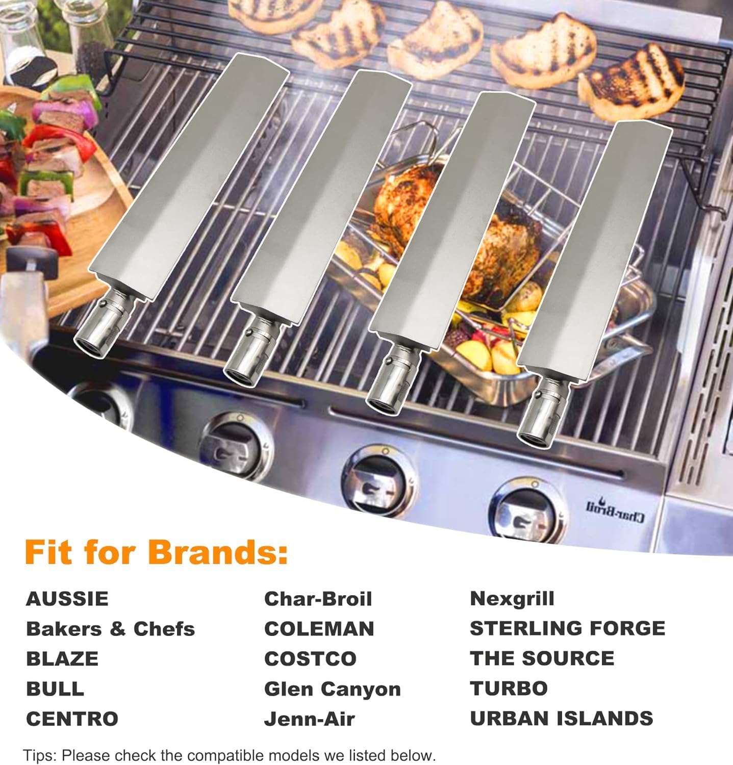Snapklik.com : Upgraded 5 Set Heavy Duty Cast Stainless Steel Grill ...