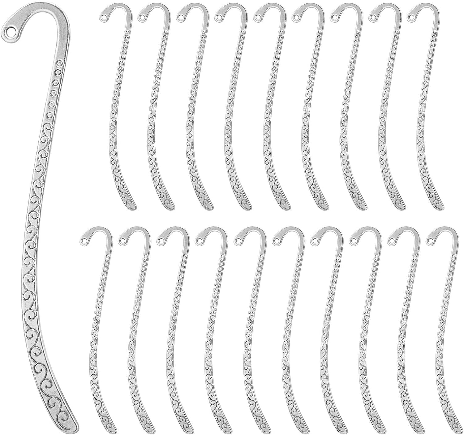 Amazon.com: BWWNBY 20Pcs Alloy Bookmark Hook Tibetan Special Metal DIY ...