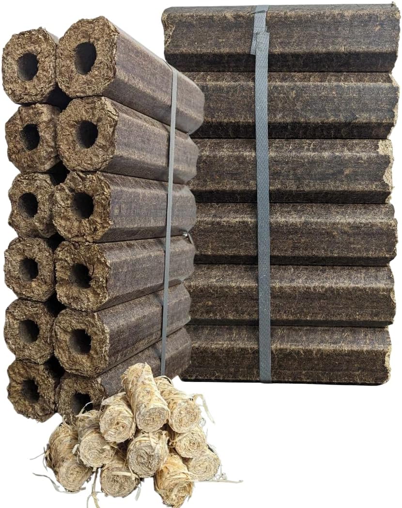 Open Fire Log Fuel High Energy Ultra Dry Eco Wood Fuel 2 x 10 kg Pack ...