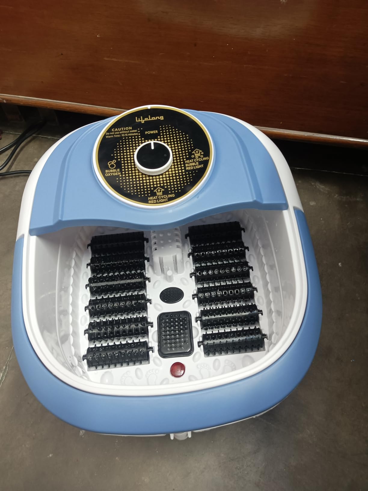 Lifelong LLM306 500W Electric Foot Spa Machine with 8 Manual Rollers ...