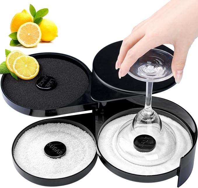 Amazon.com: TonJin Margarita Salt Rimmer Set, New Upgraded 1 Pack 3 ...