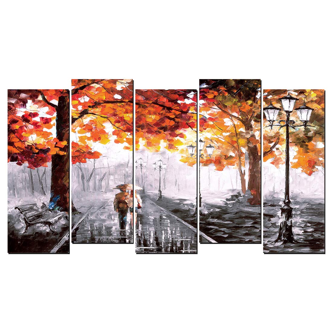 Poster N Frames Split Painting/Frames of 5 Panel of Hand Painting ...