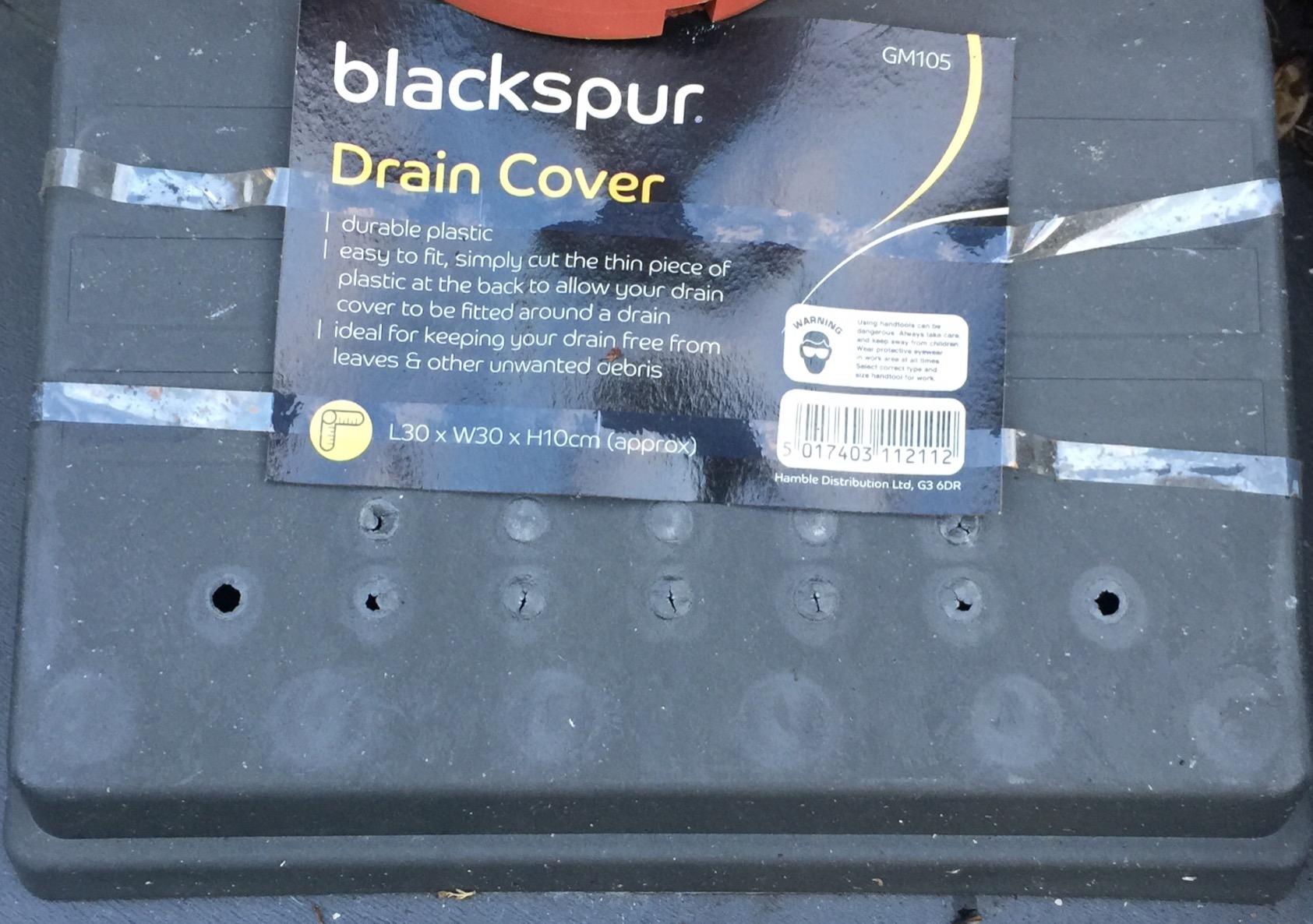 Garden Mile 2 x Outdoor Garden Drain Cover for Leaves | Outside Black ...