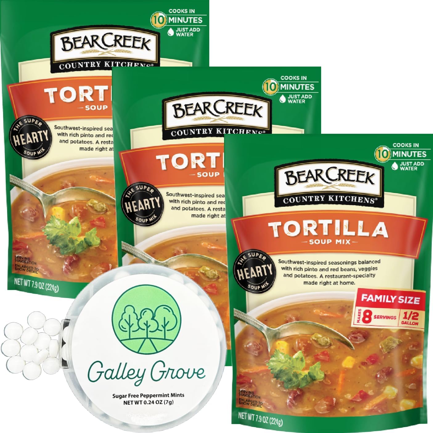 Amazon.com : Bear Creek Tortilla Dry Soup Mix Starter Kit Bulk (3-Pack ...