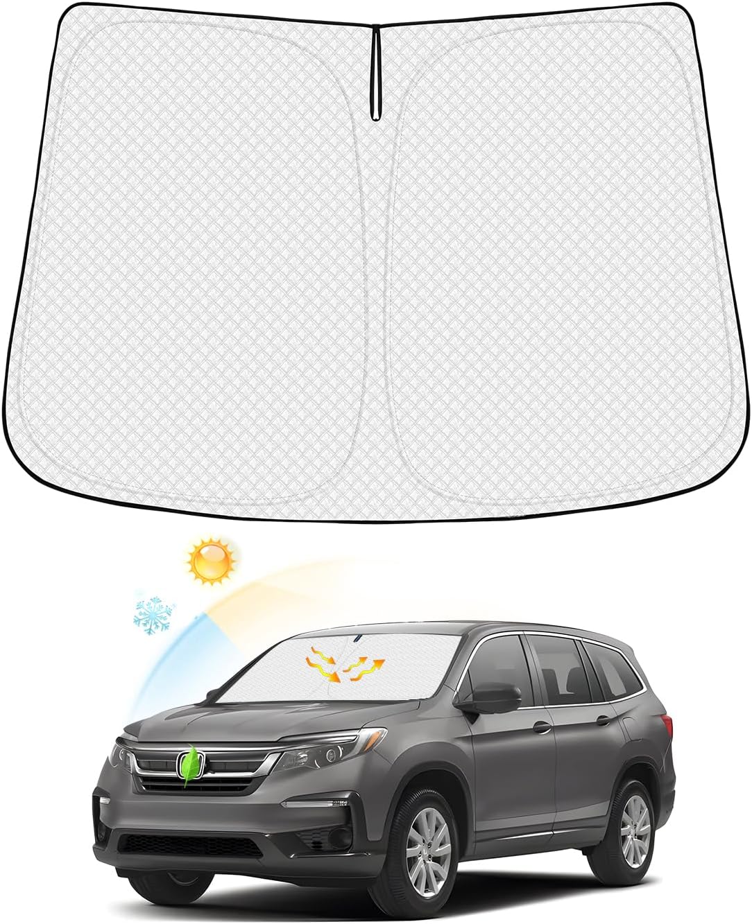 Amazon.com: AutoTech Zone Sunshade for 2016-2022 Honda Pilot SUV ...