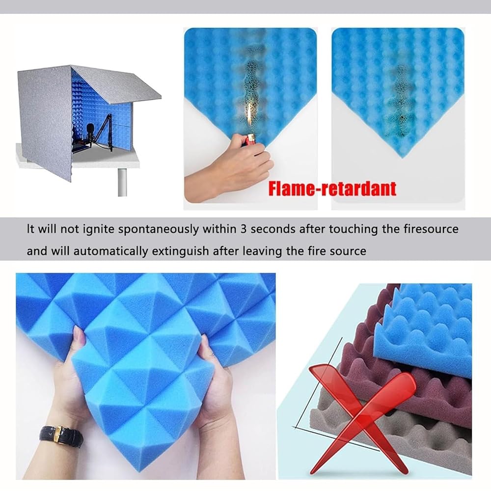Desktop Soundproof Cover, Microphone Foam Booth Australia | Ubuy