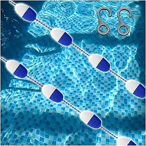 25ft 45ft 75ft 85ft 100ft Floating Pool Safety Divider Swim Lane Line ...