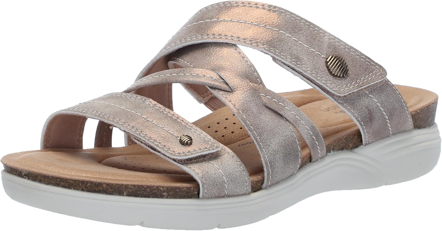Amazon.com | Clarks Women's April Willow Slide Sandal | Slides