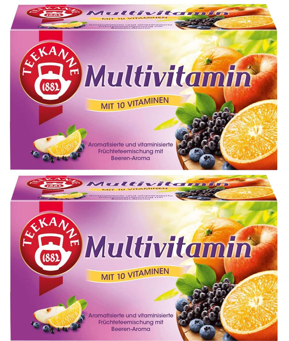 Amazon.com : Teekanne - 2x Multivitamin (Multi Vitamin) Tea Bags 60g ...