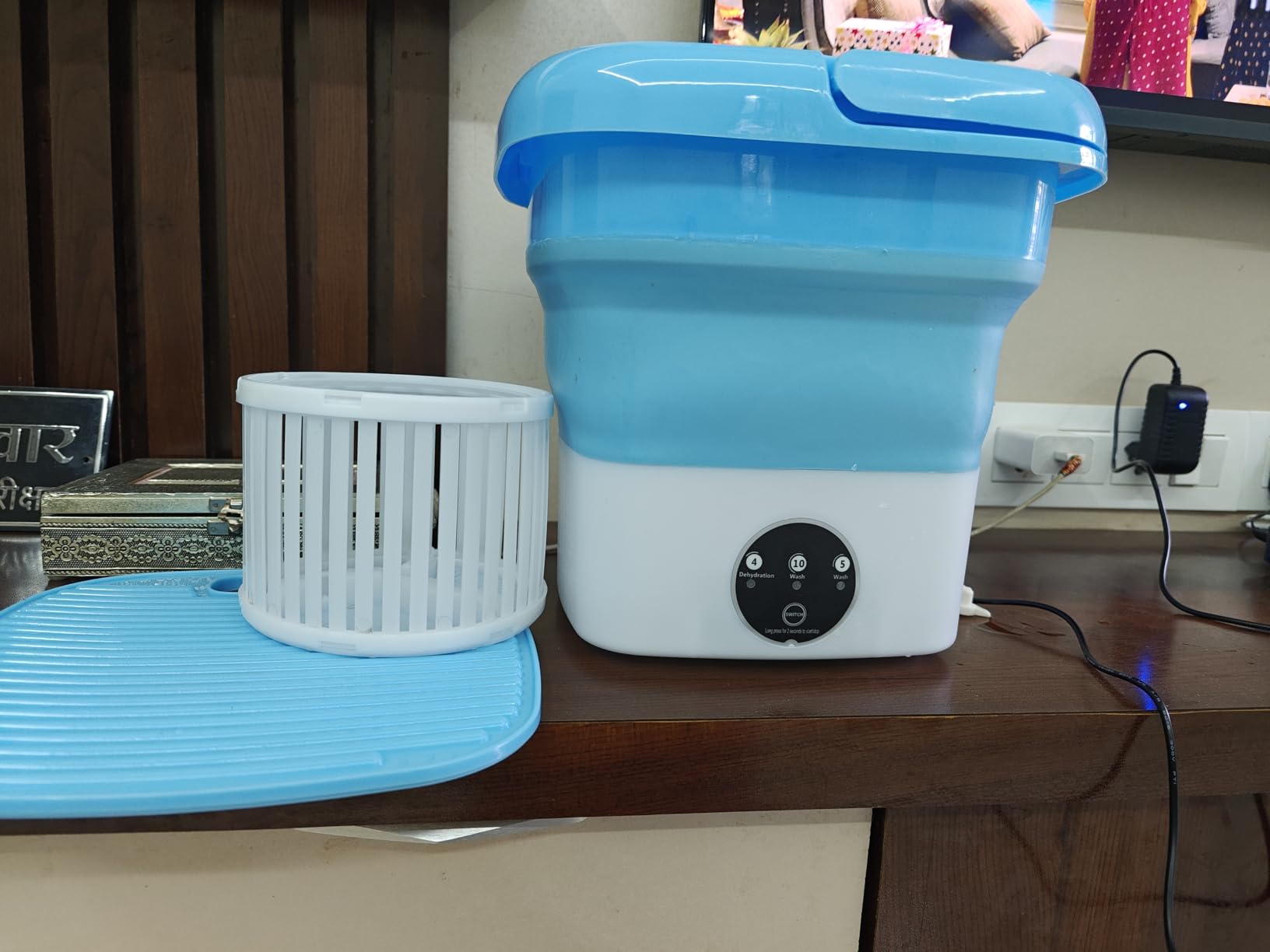 Semi Automatic Folding 2kg Top Loading Mini Washing Machine with Dryer ...