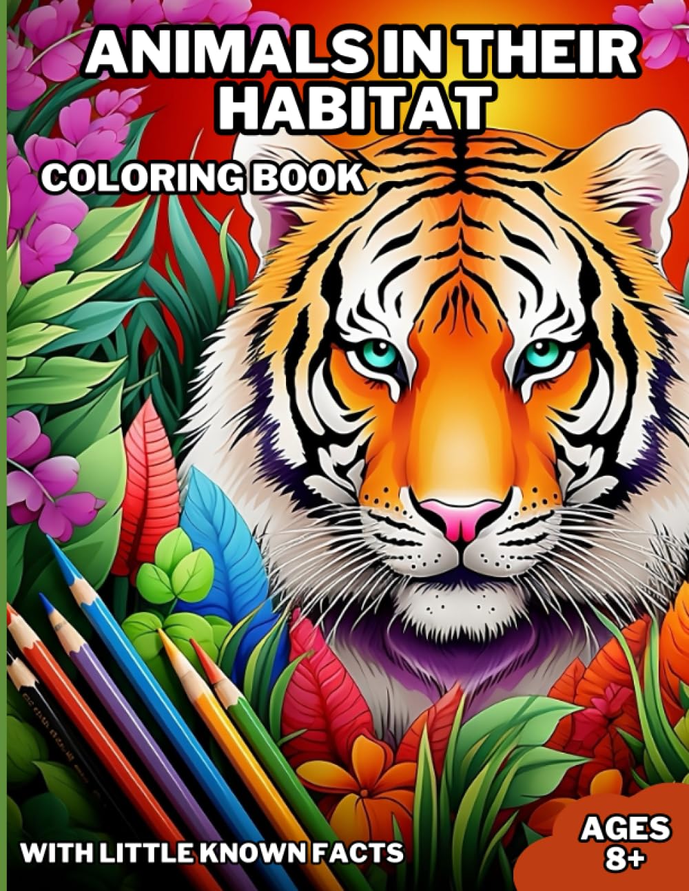 Amazon.com: Animals in Their Habitat Coloring Book: Enchanting coloring ...