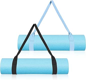 Amazon.com: Sliverdew 2 PCS Yoga Mat Straps for Carrying, Black and ...