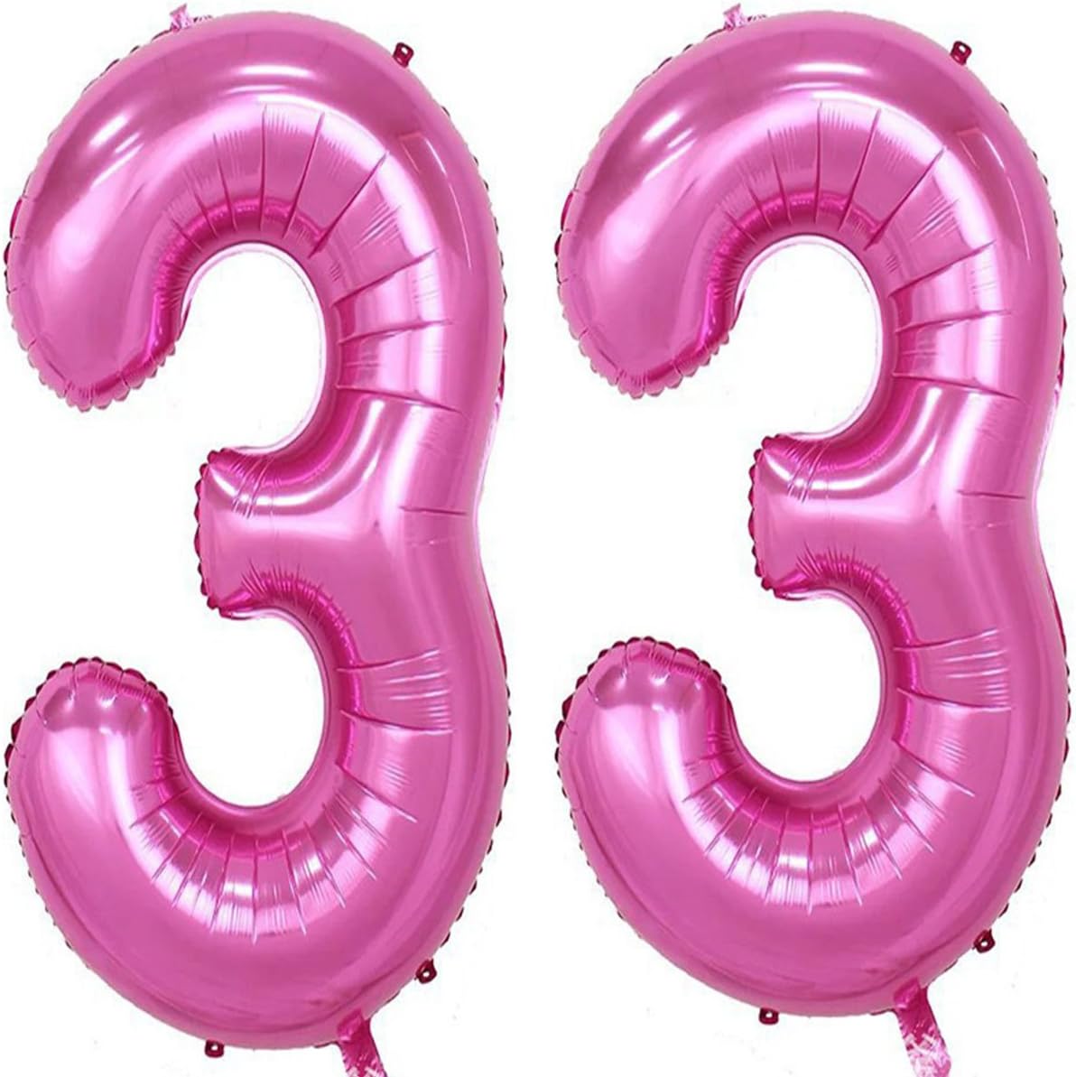 Amazon.com: 40inch Pink Foil 33 Helium Jumbo Digital Number Balloons ...
