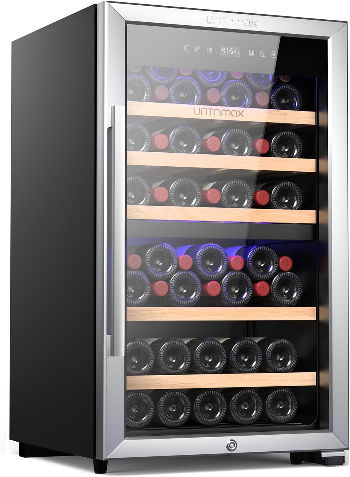 Amazon.com: HCK Wine Fridge Dual Zone, Wine Cooler Refrigerator 15 Inch ...