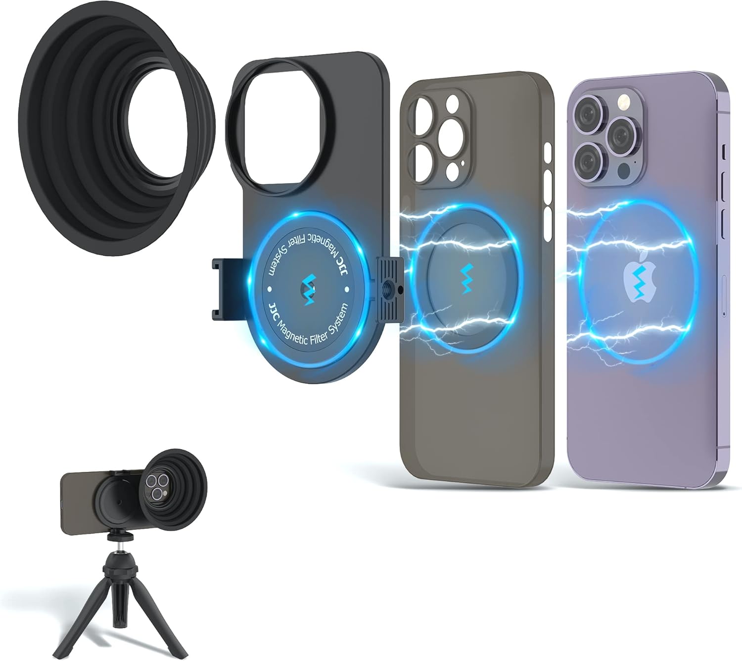 Amazon.com: JJC Magnetic Lens Filter Adapter Kit Compatible with ...